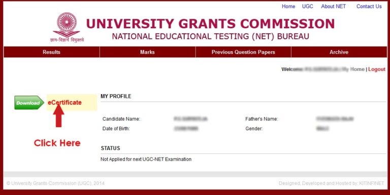Download UGC NET November 2017 Certificate - Startertutorials